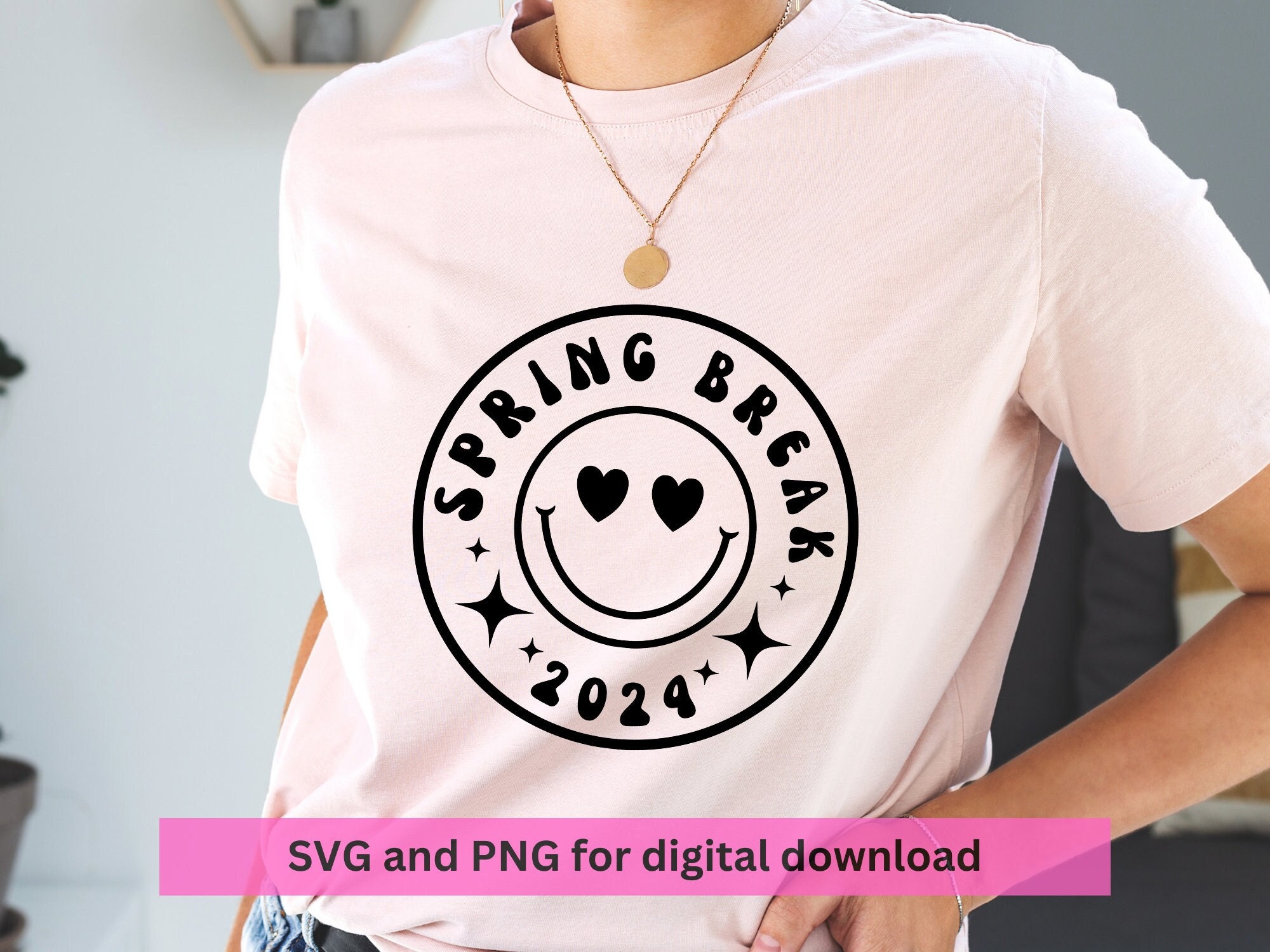 Spring Break SVG, Spring Break PNG, Spring Break Smiley Svg and Png ...