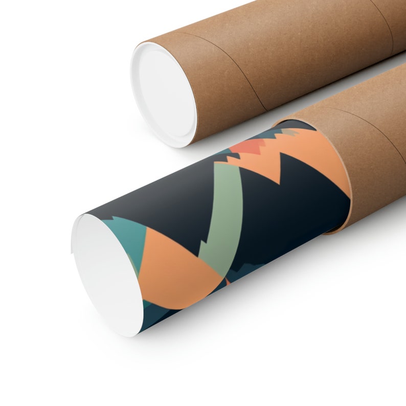 Mountain Majesty Poster Alpine Pattern Art Print Nature-inspired Wall ...