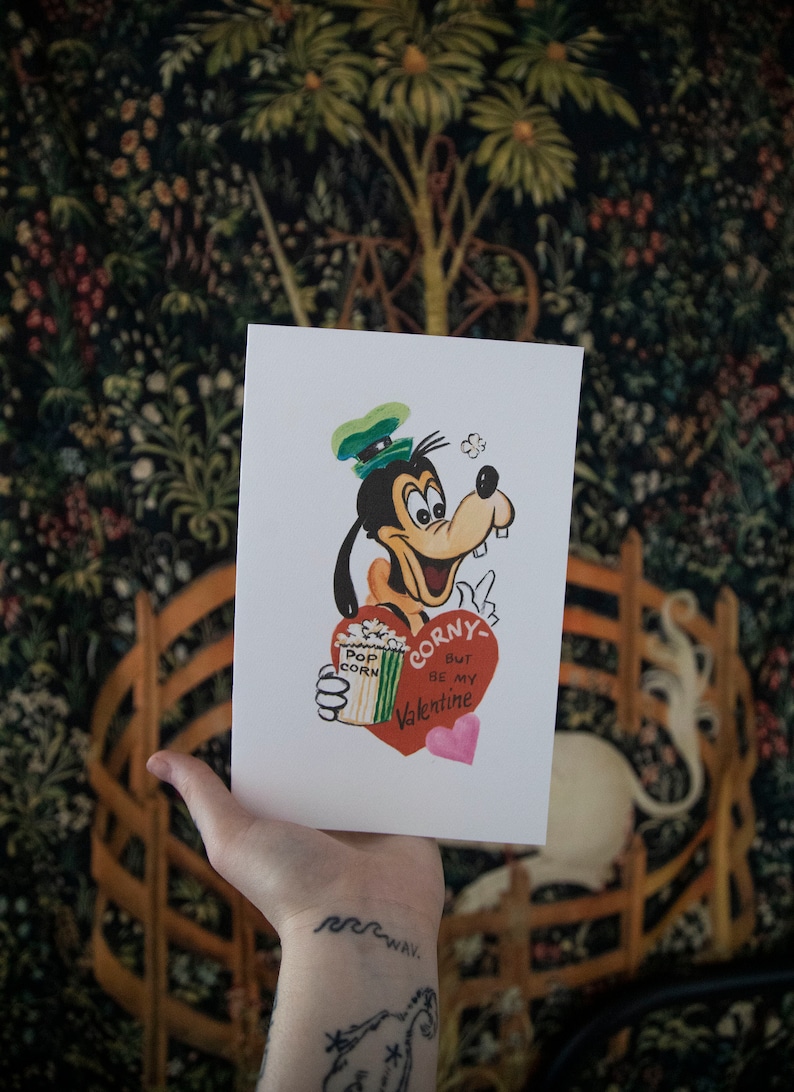 Vintage Goofy Valentine's Day Card - Etsy