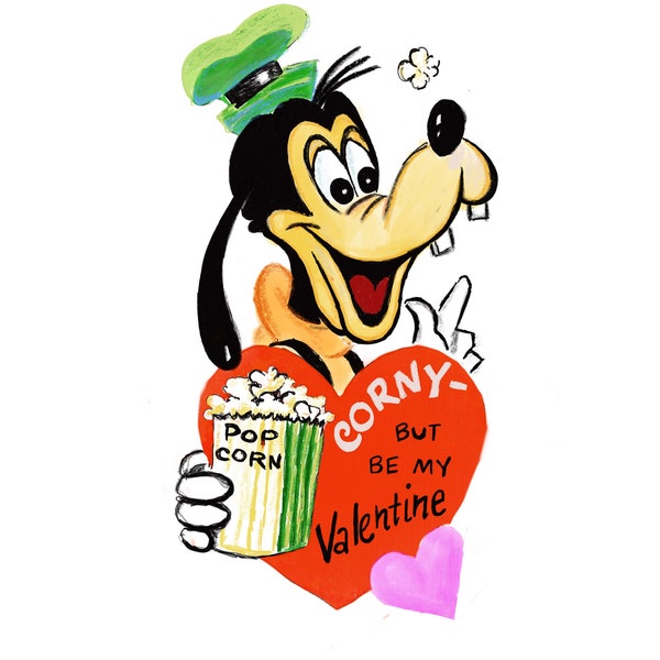 Goofy Valentine Card - Etsy