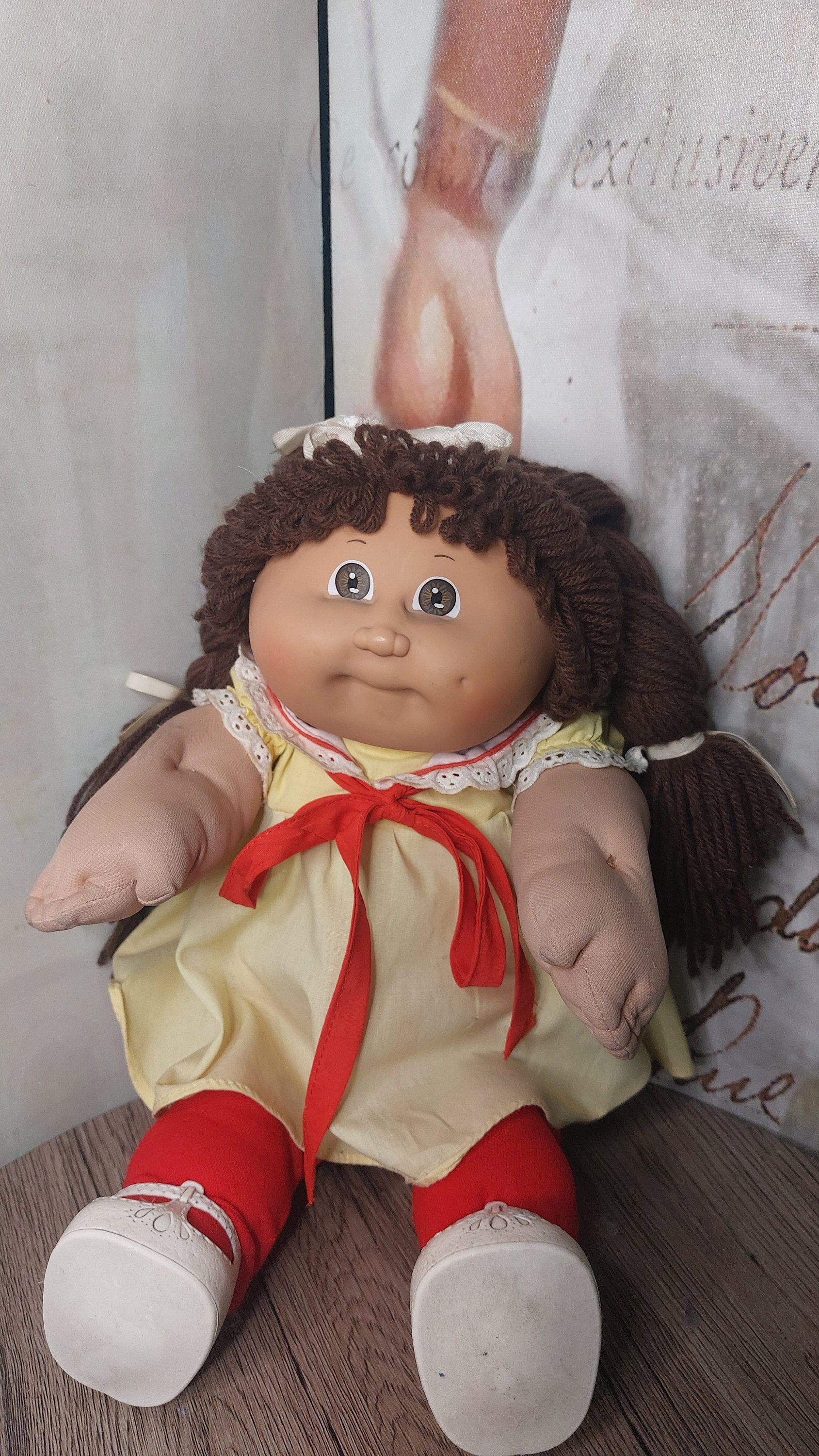 Vintage 1978 1982 Cabbage Patch Girl Doll W Brown Hair Brown Eyes - Etsy