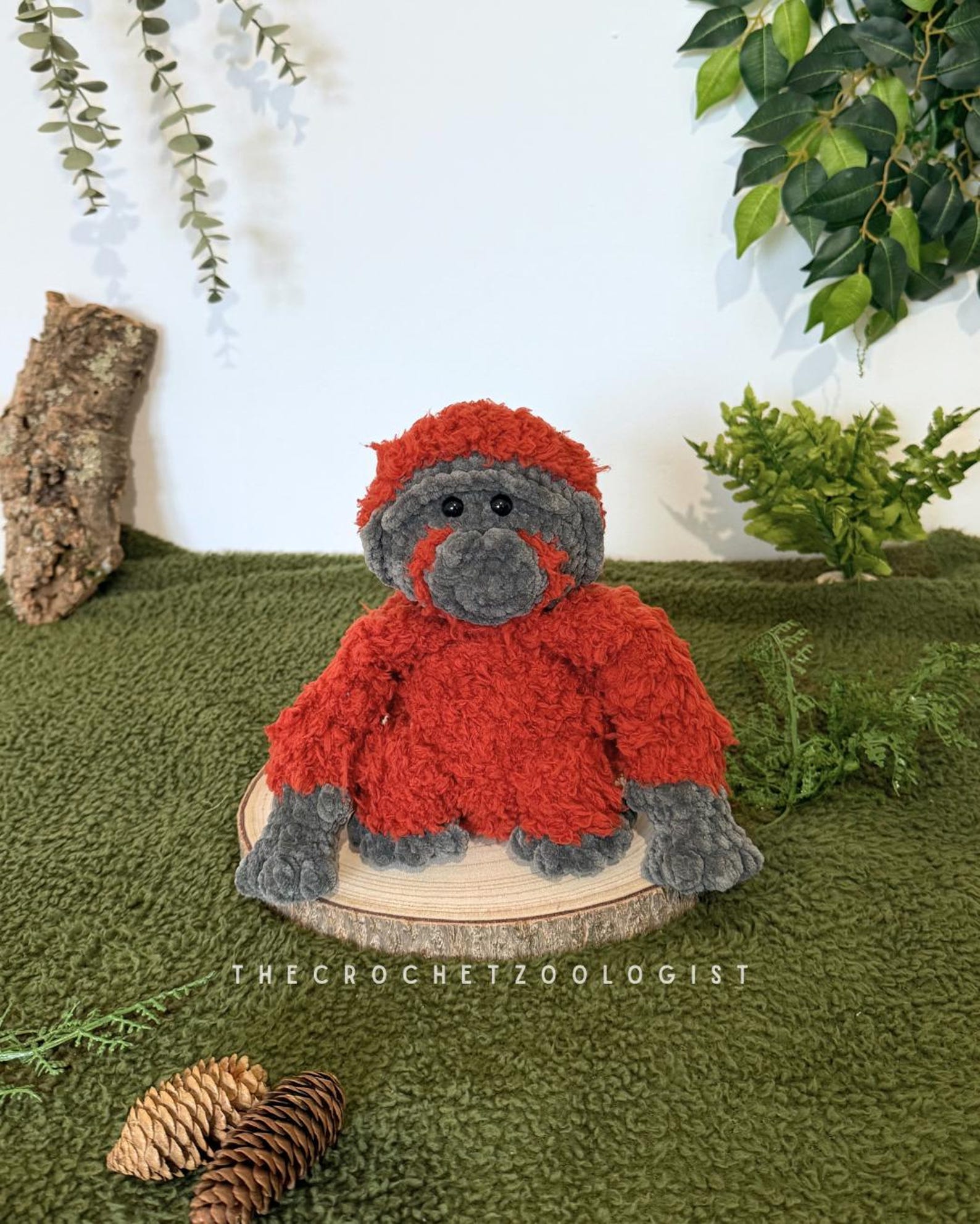 Orangutan Ape Crochet Pattern - Monkey Crochet, Endangered Species ...
