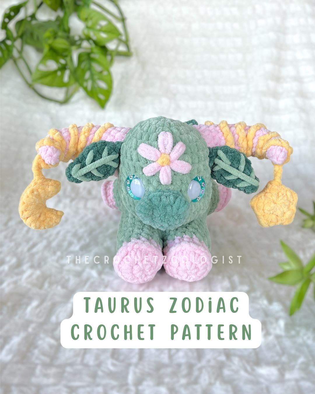 Taurus Zodiac Crochet Pattern, Bull/cow Star Sign Crochet Plushie ...