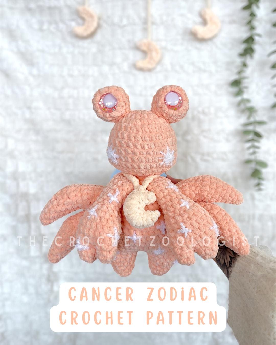 Cancer Zodiac Crochet Pattern: Crab Star Sign Crochet Pattern ...