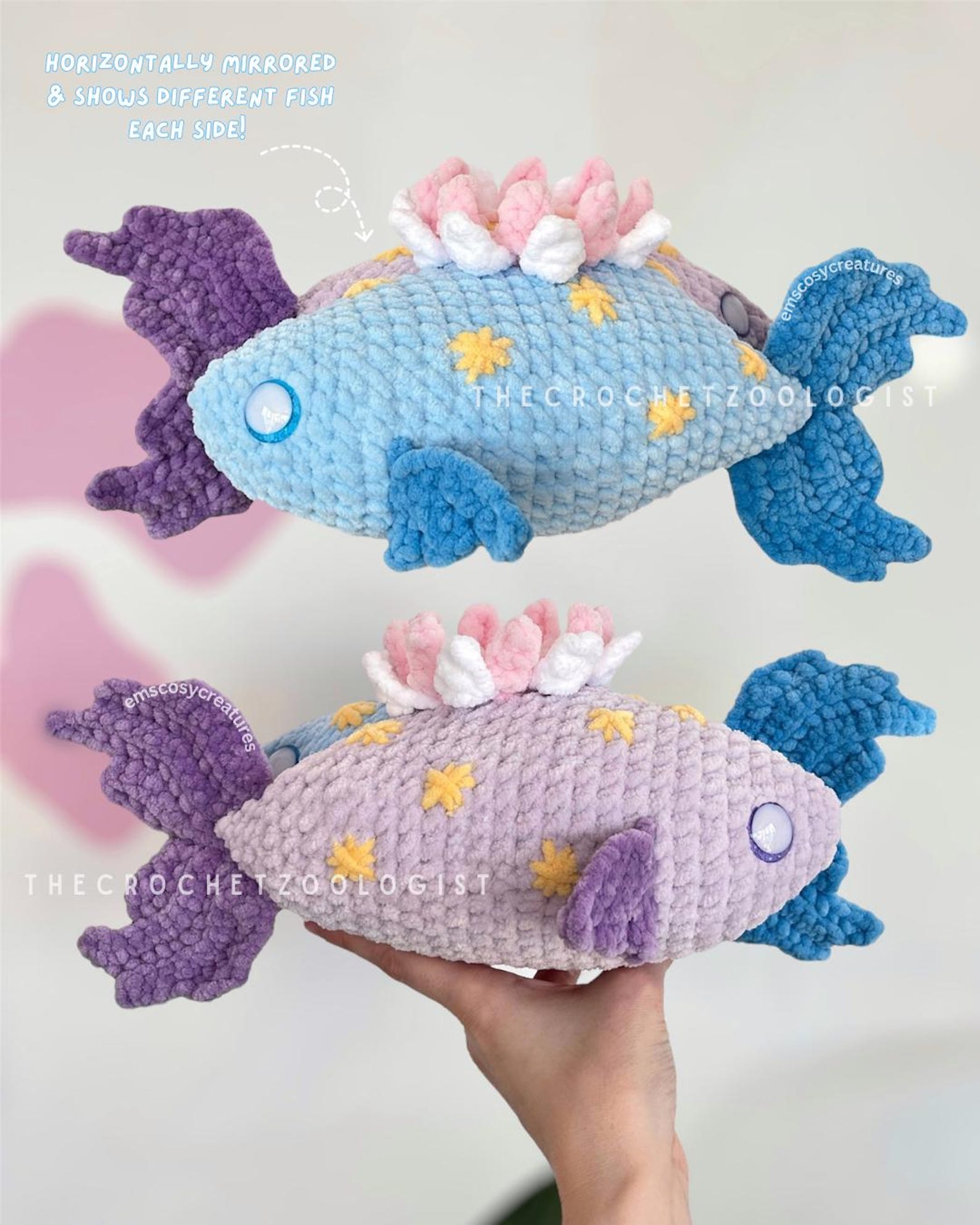 Pisces Crochet Pattern, Zodiac Star Sign Plushie, Zodiac Gift for ...