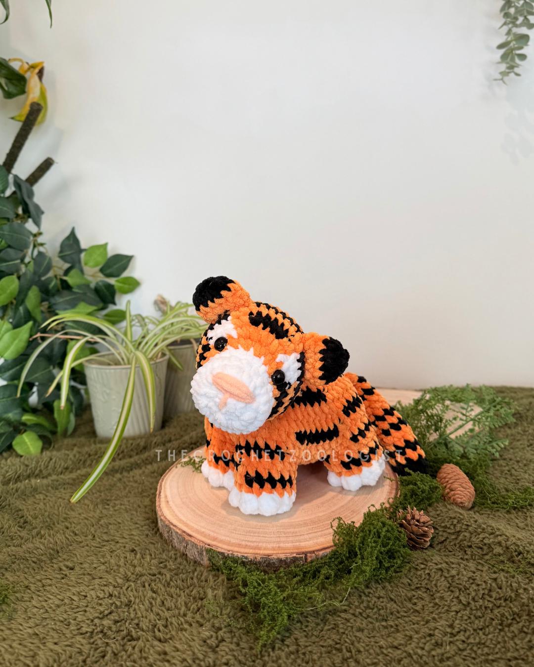 Tiger 2-in-1 Crochet Pattern - Endangered Species Plushie, Tiger Plush ...