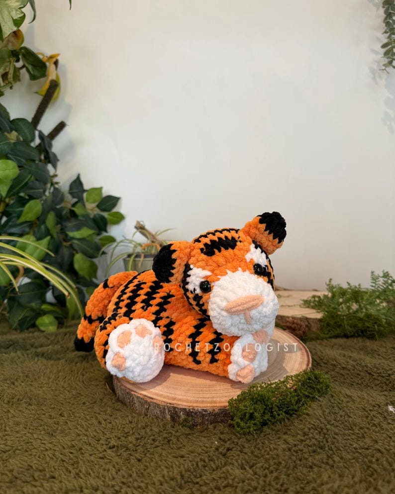 Tiger 2-in-1 Crochet Pattern - Endangered Species Plushie, Tiger Plush ...