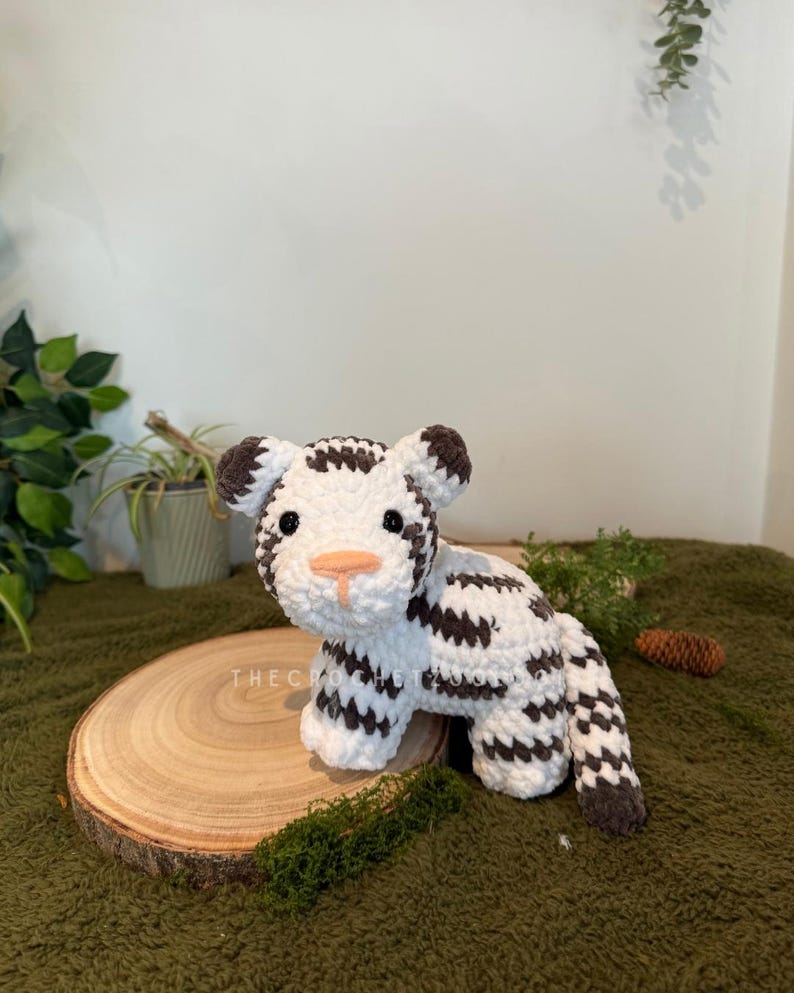 Tiger 2-in-1 Crochet Pattern - Endangered Species Plushie, Tiger Plush ...