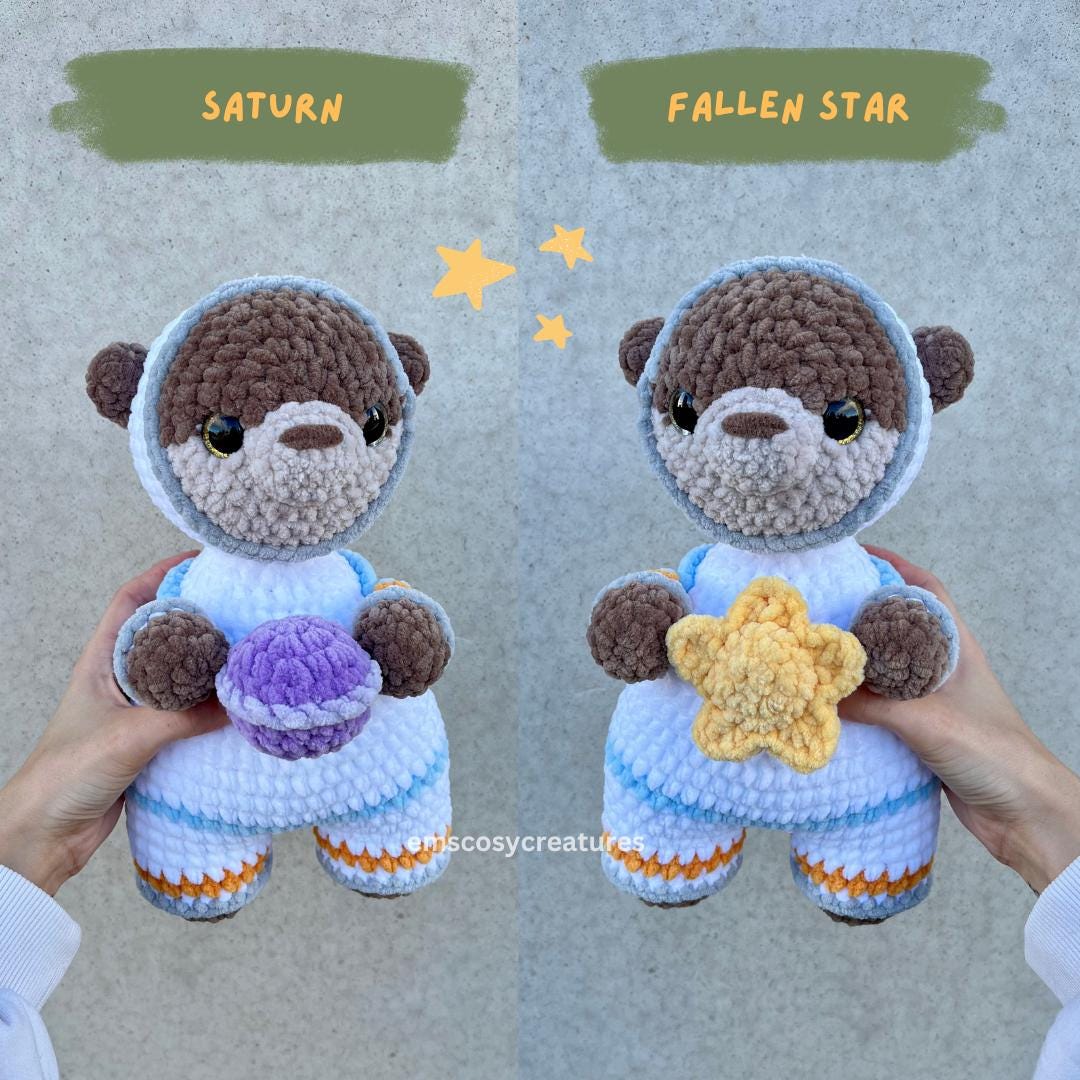 Otter Space Crochet Pattern: Astronaut Plushie (PDF Pattern) - Etsy