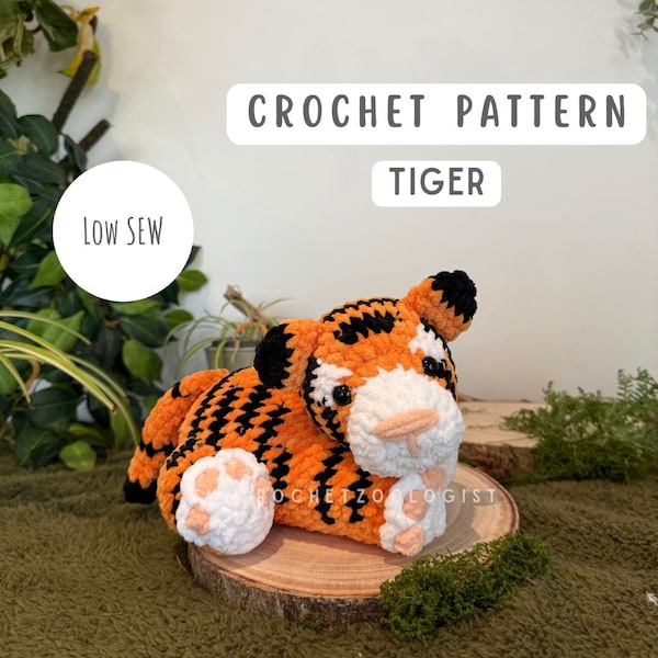Tiger Cushion Crochet - Etsy UK