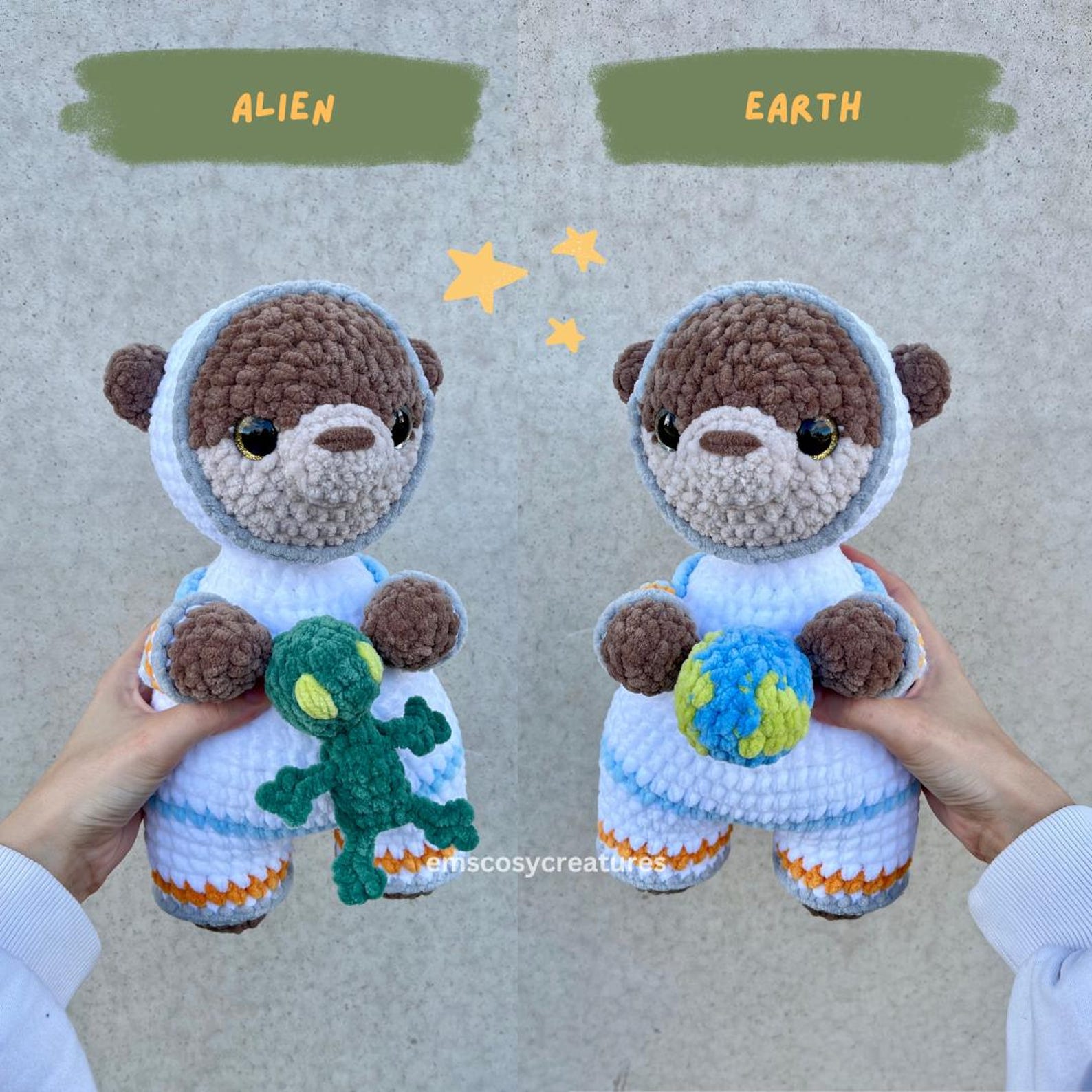 Otter Space Crochet Pattern: Astronaut Plushie (PDF Pattern) - Etsy