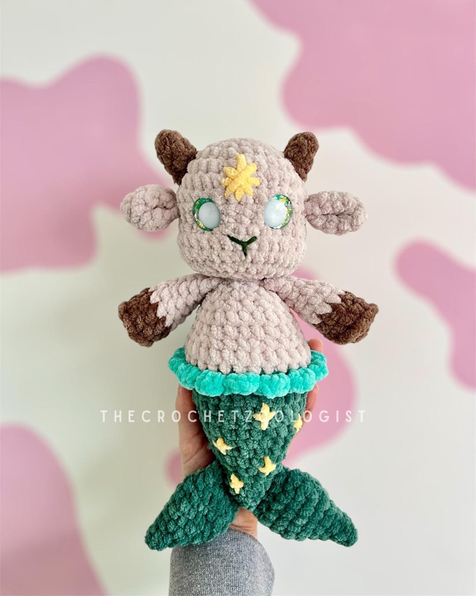 Capricorn Zodiac Crochet Pattern, Sea Goat Star Sign Crochet Plushie ...