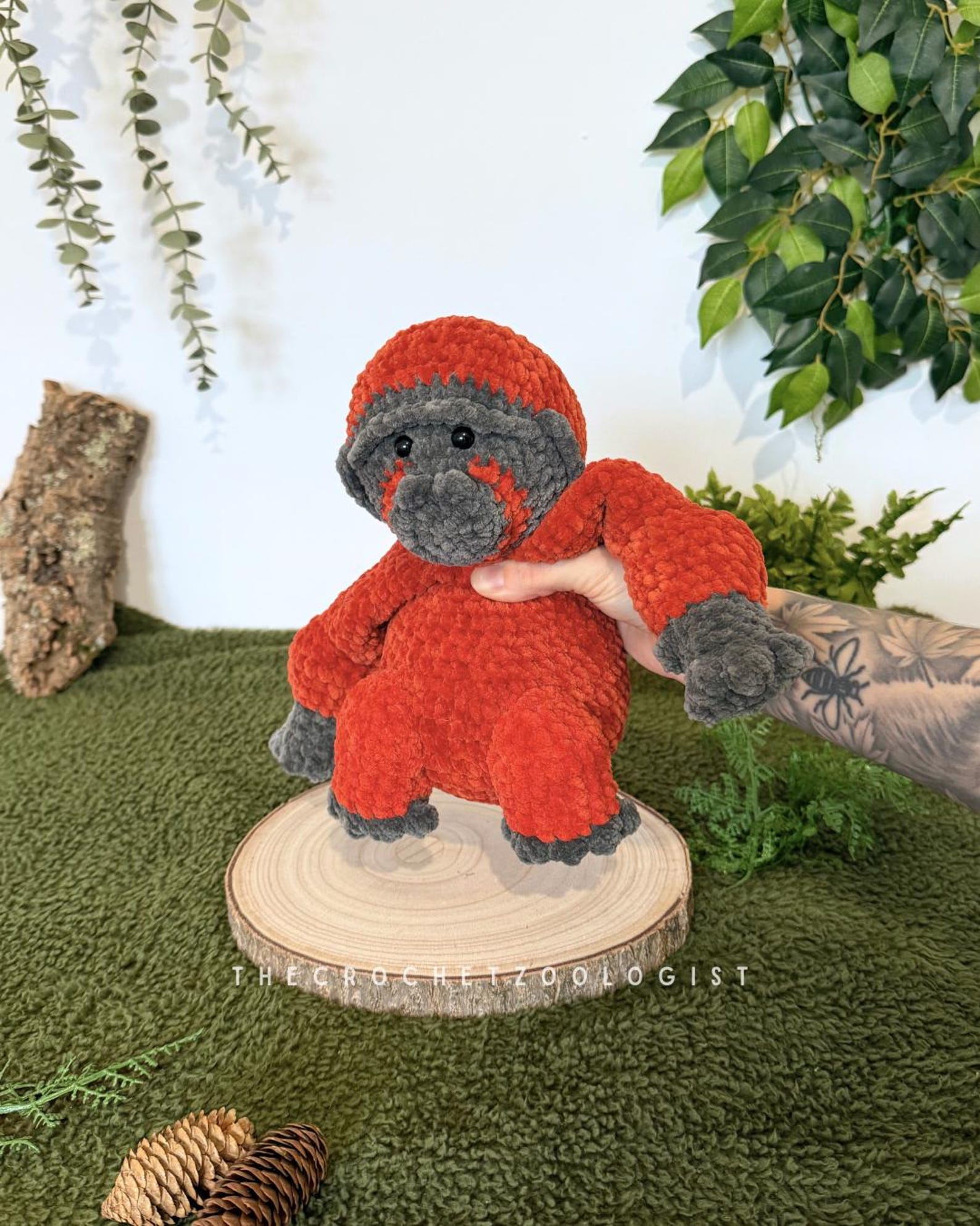 Orangutan Ape Crochet Pattern - Monkey Crochet, Endangered Species ...