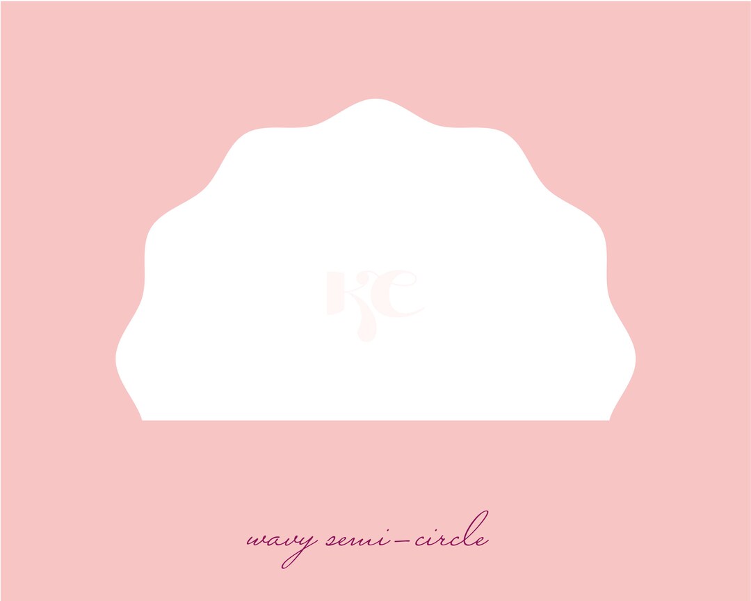 Wavy Semi-circle SVG - Etsy