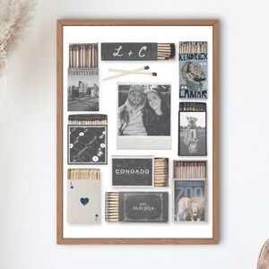 Two Black Vintage Blank Matchbox Templates | Digital Download - Etsy