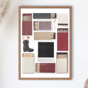 Vintage Blank Matchbox Template Digital Download - Etsy