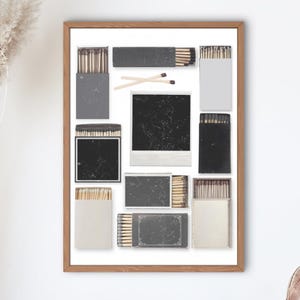 Vintage Blank Matchbox Template Digital Download - Etsy