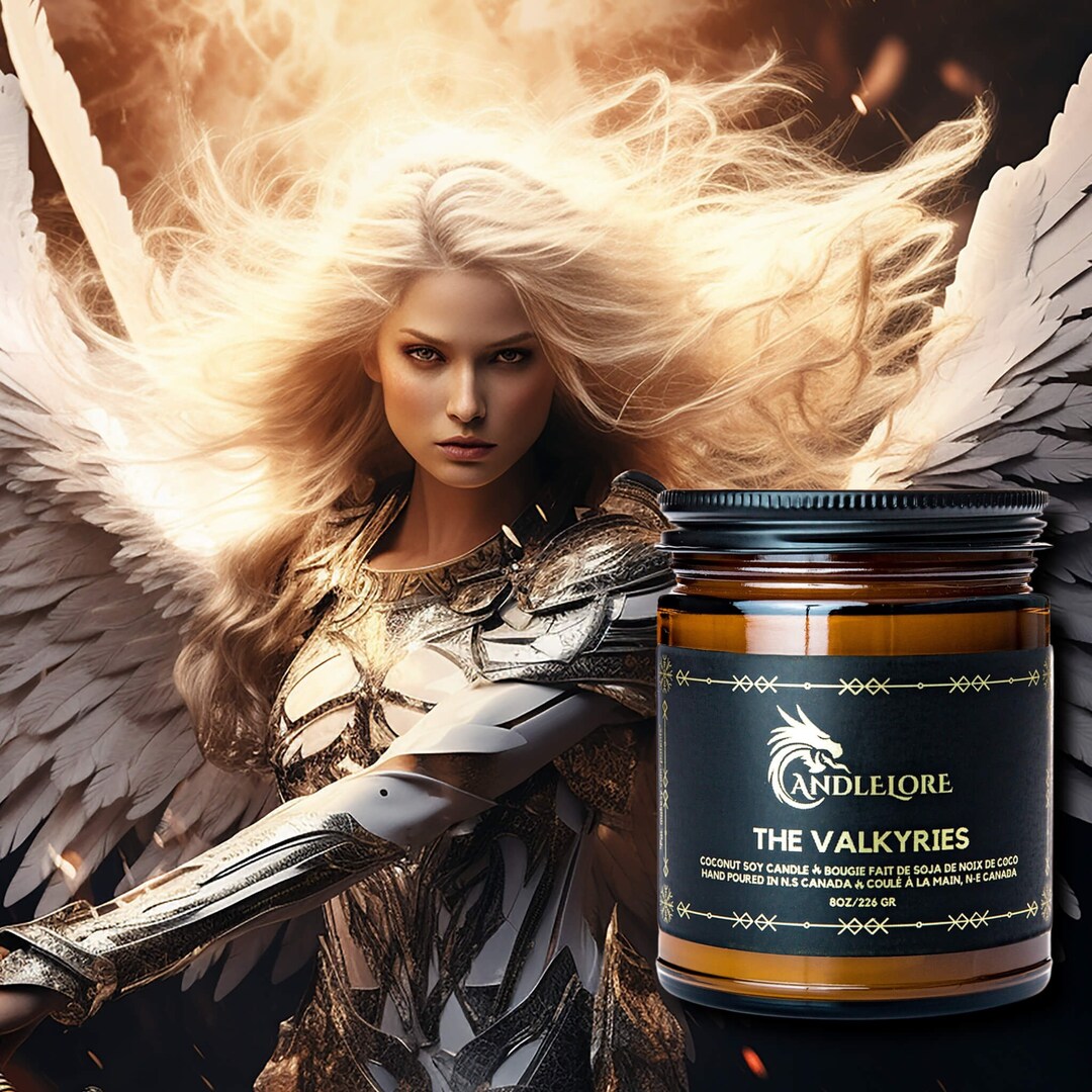 Valkyrie Mythology Candle, the Valkyries Viking Inspired Candle ...