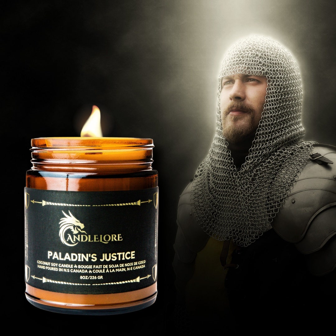 Paladin Class Candle, Holy Warrior TTRPG Candles, Tabletop RPG Candles ...