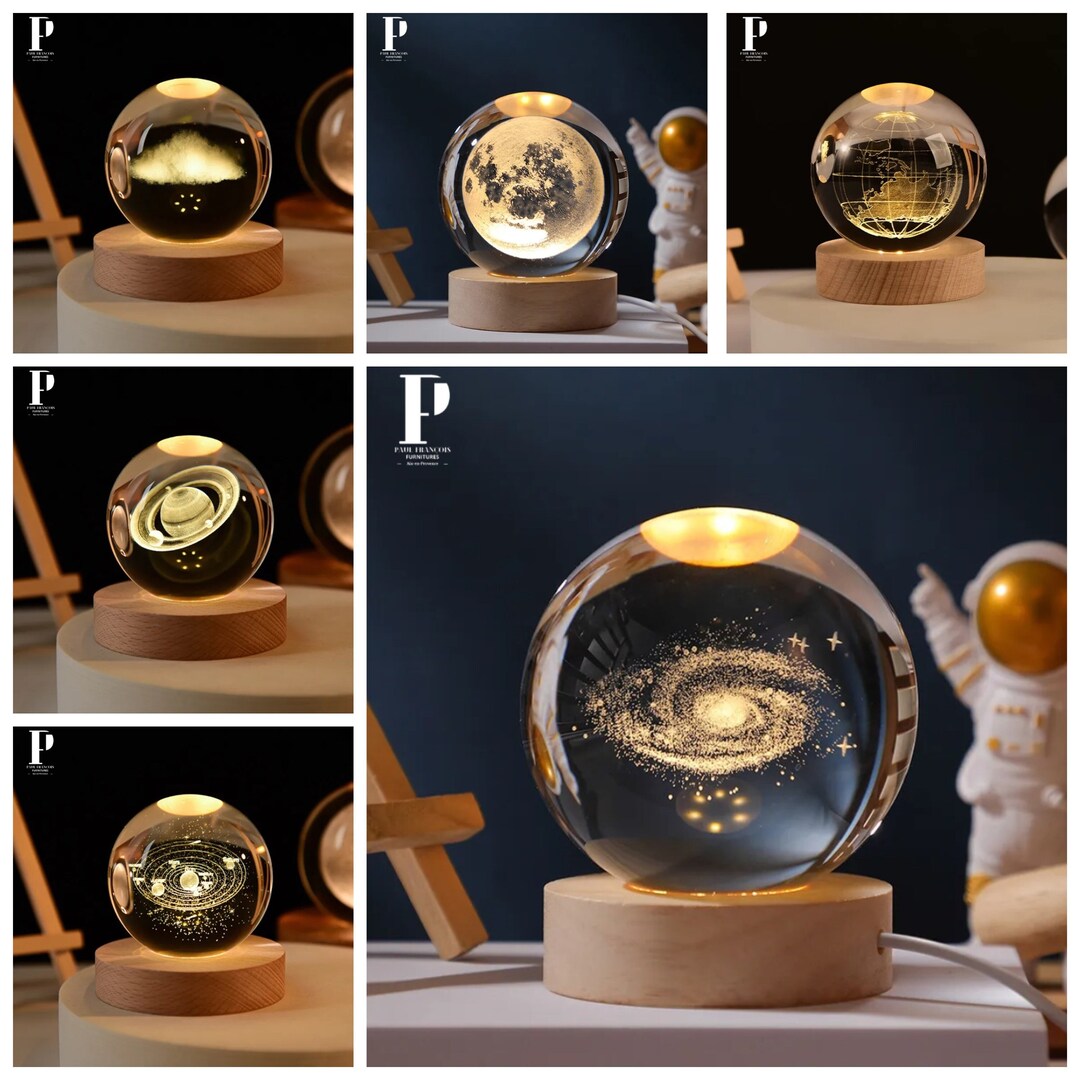 Crystal Ball Night Lamp A Perfect Gift for Astronomy Lovers - Etsy