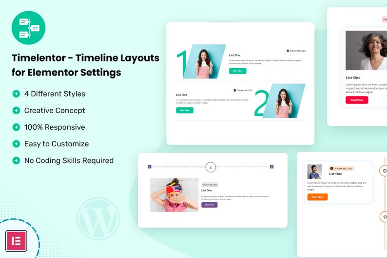 Timelentor Timeline Layouts for Elementor GPL Licensed Lifetime Updates ...