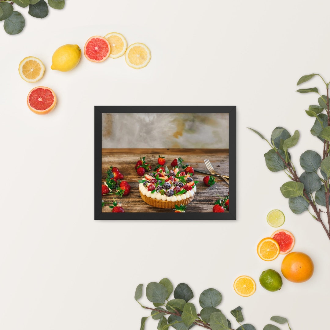 Love Joy Bestseller Fruit Tart Luster Framed Poster - Etsy