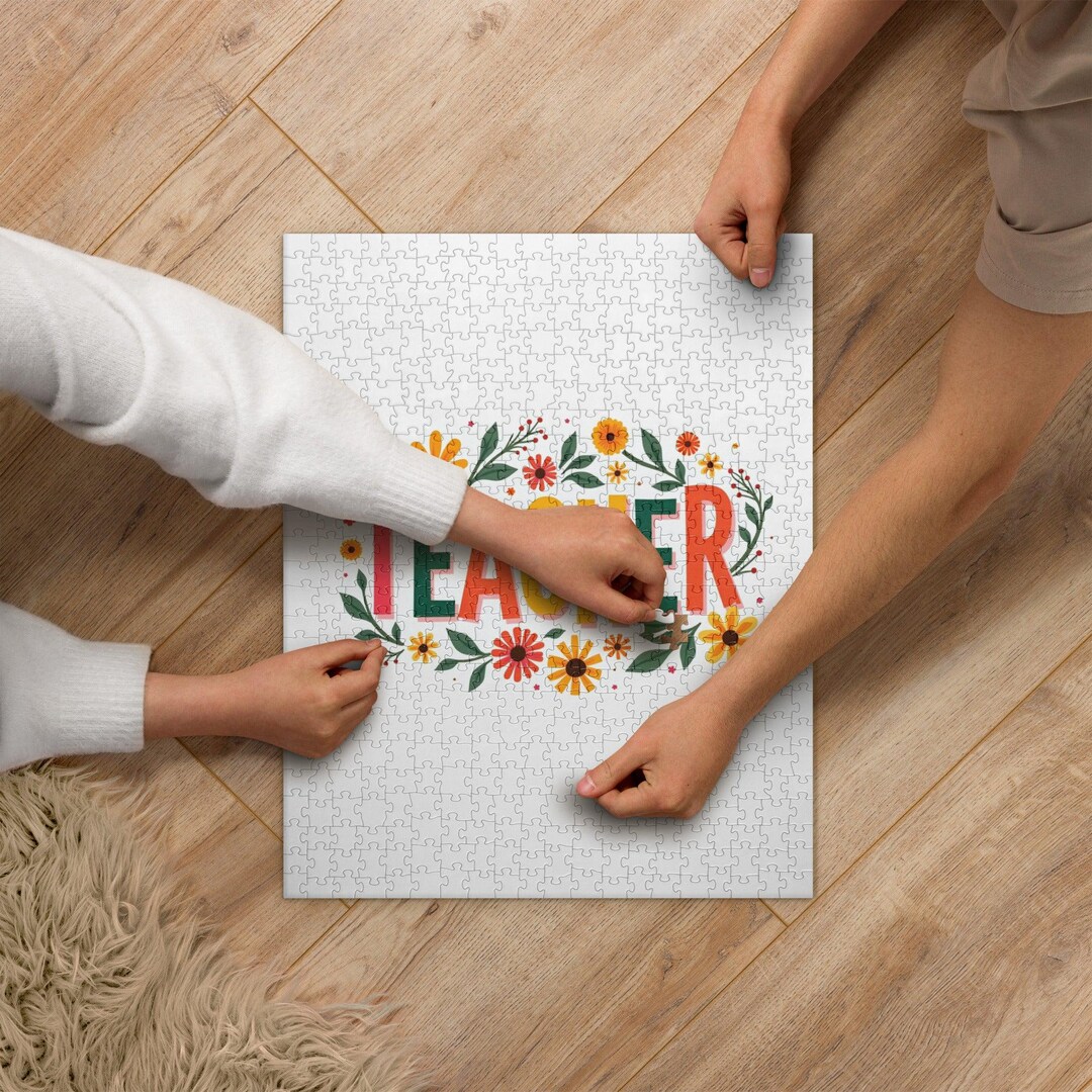 Love Joy Teacher Jigsaw Puzzle - Etsy