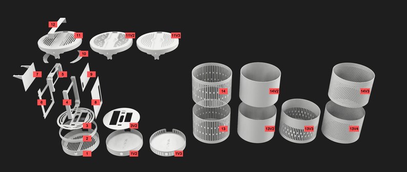 ESS1 3d Printed Cylindrical Mini ITX Case - Etsy Australia