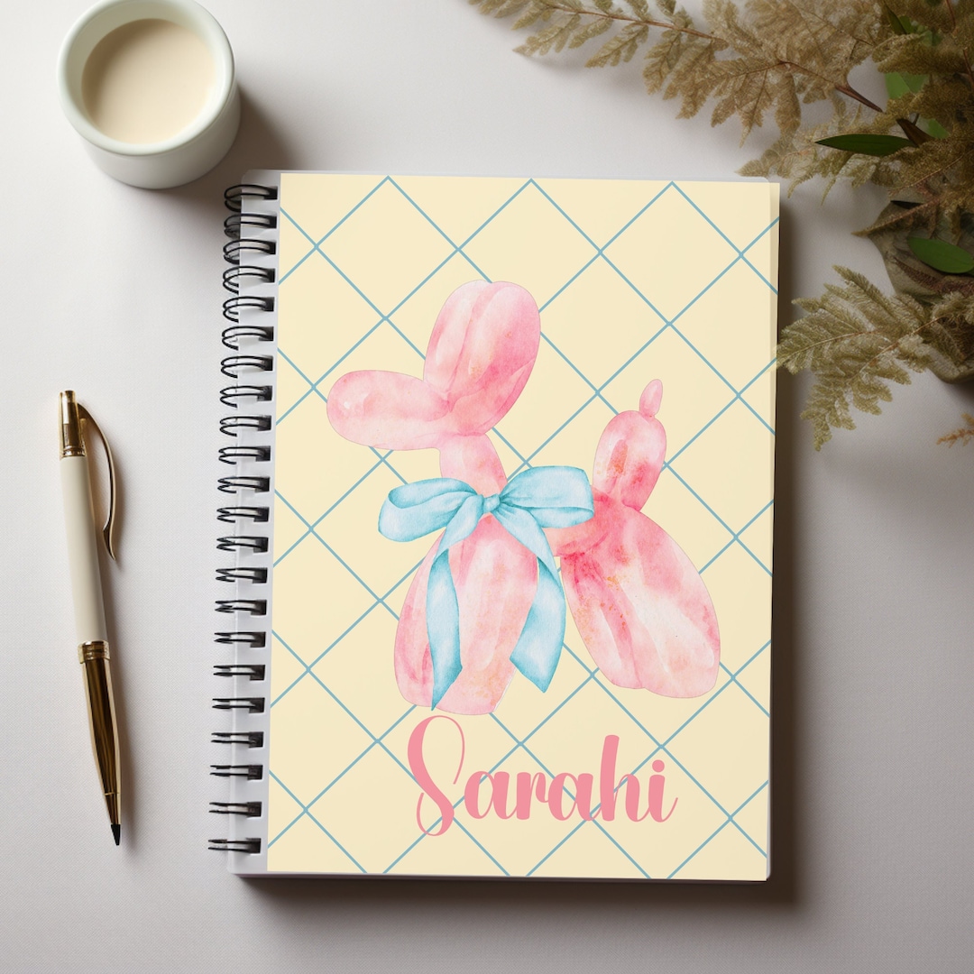 Personalized Coquette Notebook, Soft Girl Era, Spiral Notebook, Soft ...