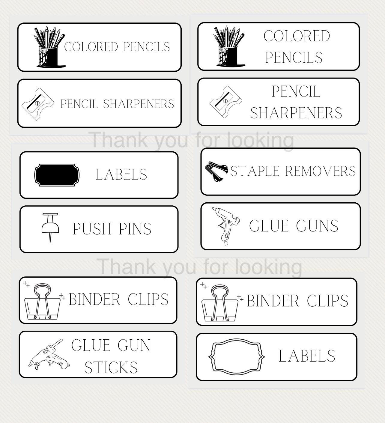 Classroom Labels Office Labels Craft Room Labels Materials Labels ...