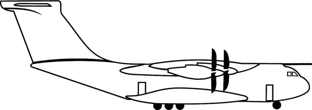 Airbus A400M Sketch, Helicopter, Jet, Fighter, War, Airplane, Aircraft ...