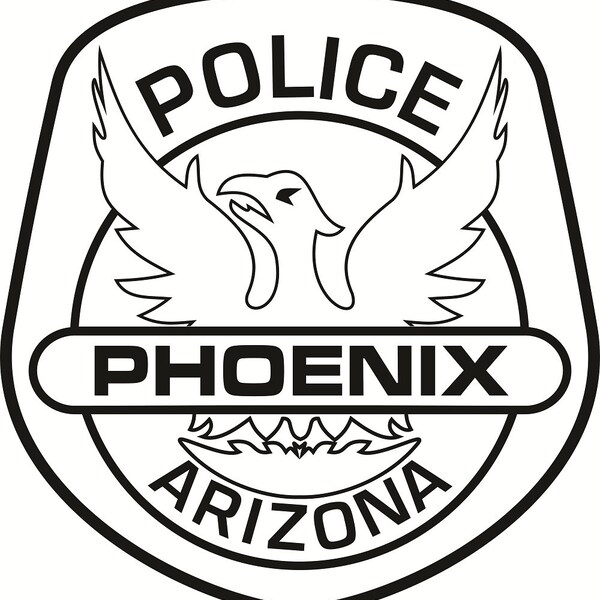 Phoenix Police Badge Svg - Etsy