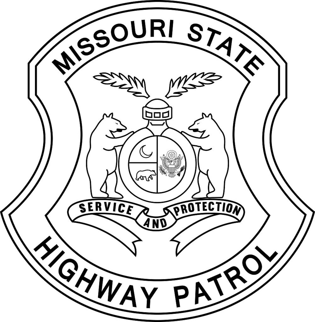 Missouri State Highway Patrol Badge, SVG, Vector, DXF, CNC, Cricut, Svg ...