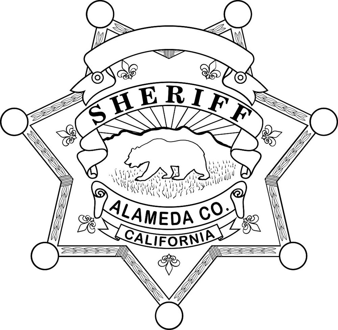 Alameda County Sheriff Vector Badge Svg Sheriff Star Logo Black White ...