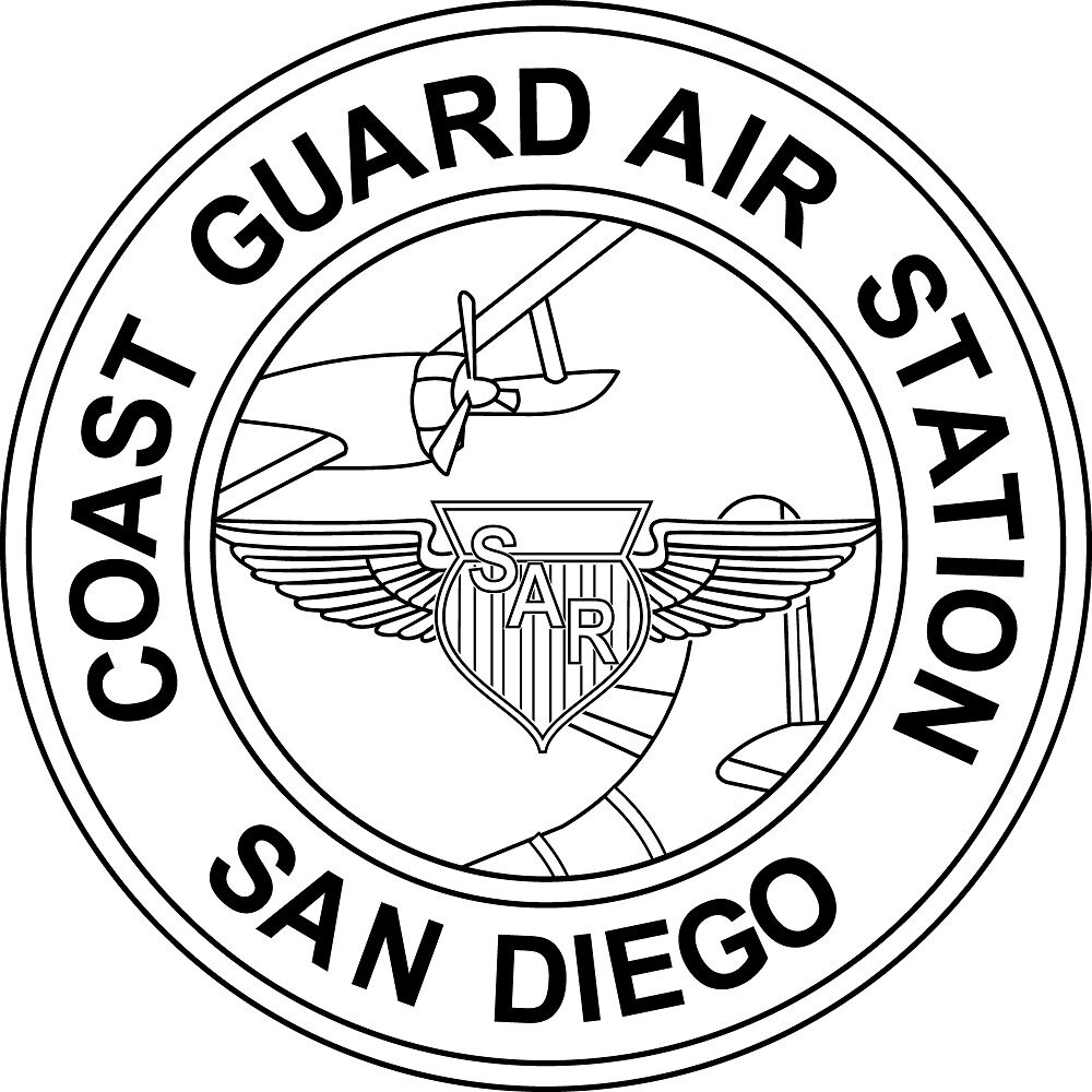 CGAS San Diego Patch Vector USCG Coast Guard Air Station Svg Insignia ...