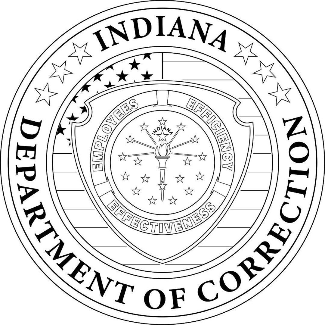Indiana Dept of Correction Vector Badge, SVG, Vector, DXF, CNC, Cricut ...