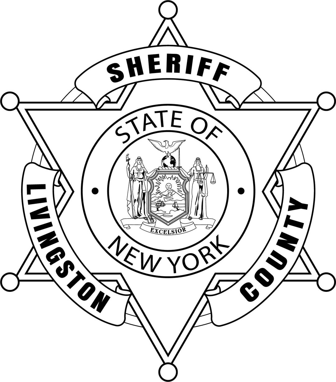 Livingston Sheriff Badge Ny Vector Line Art File Vector, CNC, Cricut ...