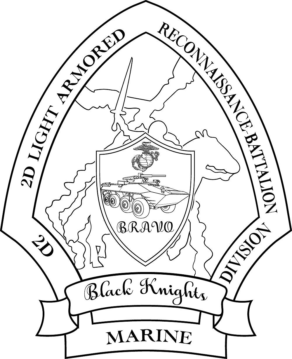 2nd LAR Svg Patch Vector Black Knight Light Armored Reconnaissance ...