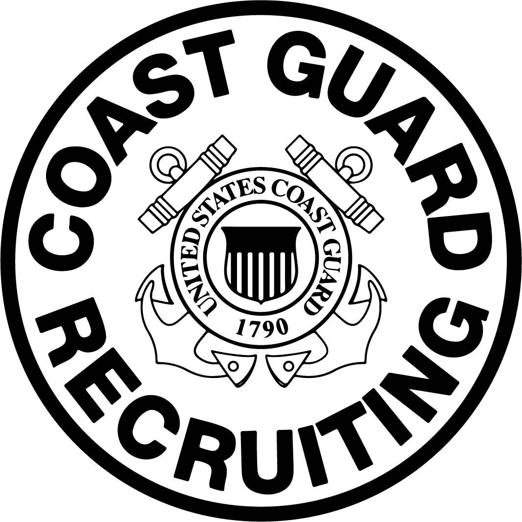 Coast Guard Recruiting Badge Patch Vector File, Black White, Svg ...