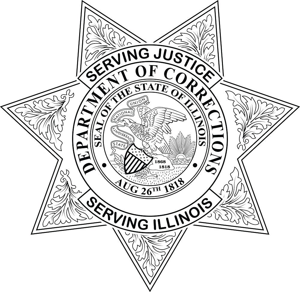 Corrections Badge Vector Illinois State Badge, Svg, Vector, Dxf, Cnc, Cricut, Laser Cut ...