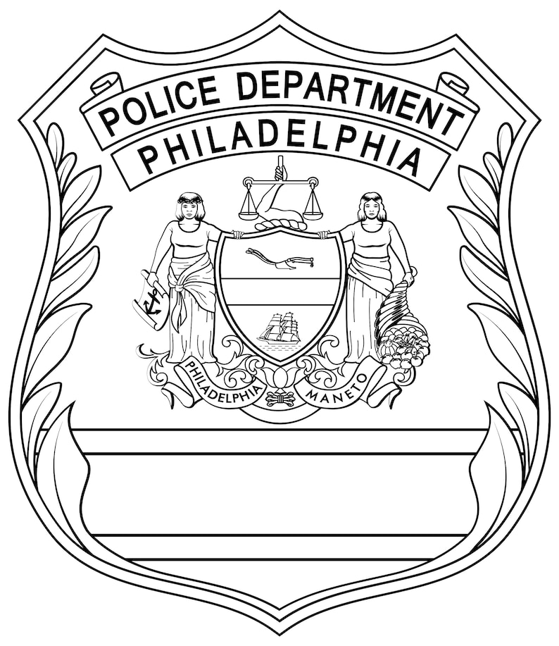 Philadelphia Police Department, Vector, Badge, SVG, DXF, Cnc, Cricut ...