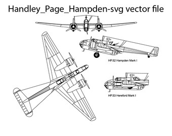 Boeing B 52 Stratofortress 3 View Svg Vector File, Black White ...