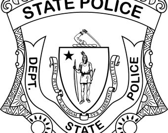 Indiana State Police Officers Badge V2 Badge, SVG, Vector, DXF, CNC ...
