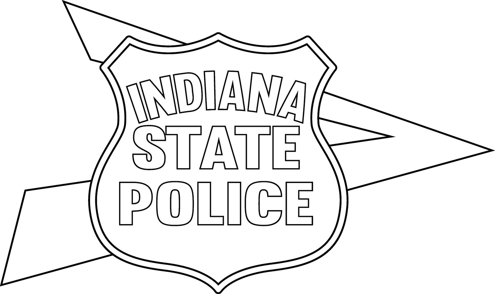 Iindiana State Police Badge Svg Badge, SVG, Vector, DXF, CNC, Cricut ...