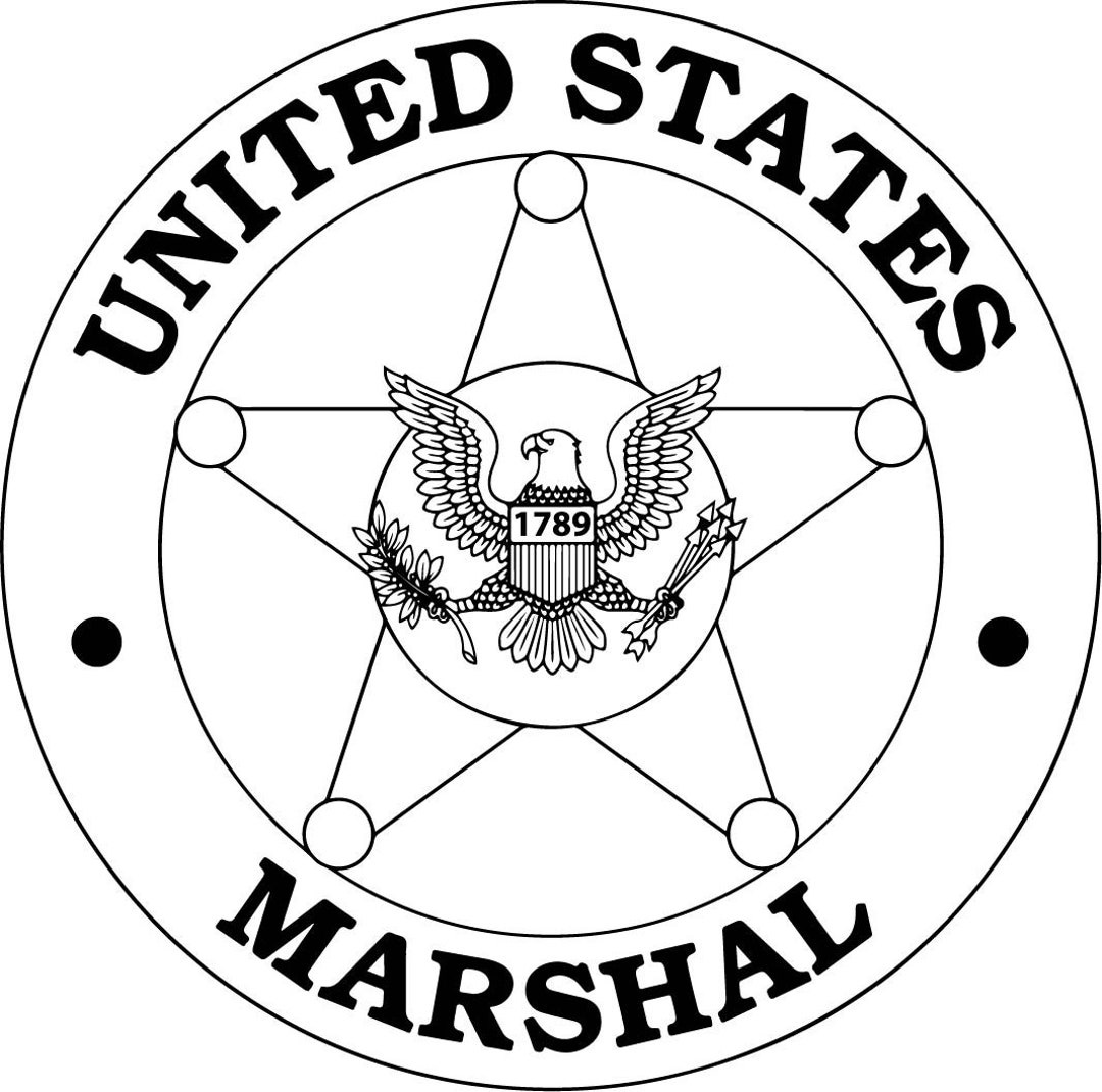 United States Marshal Badge Vector File Badge, Black White, Svg ...