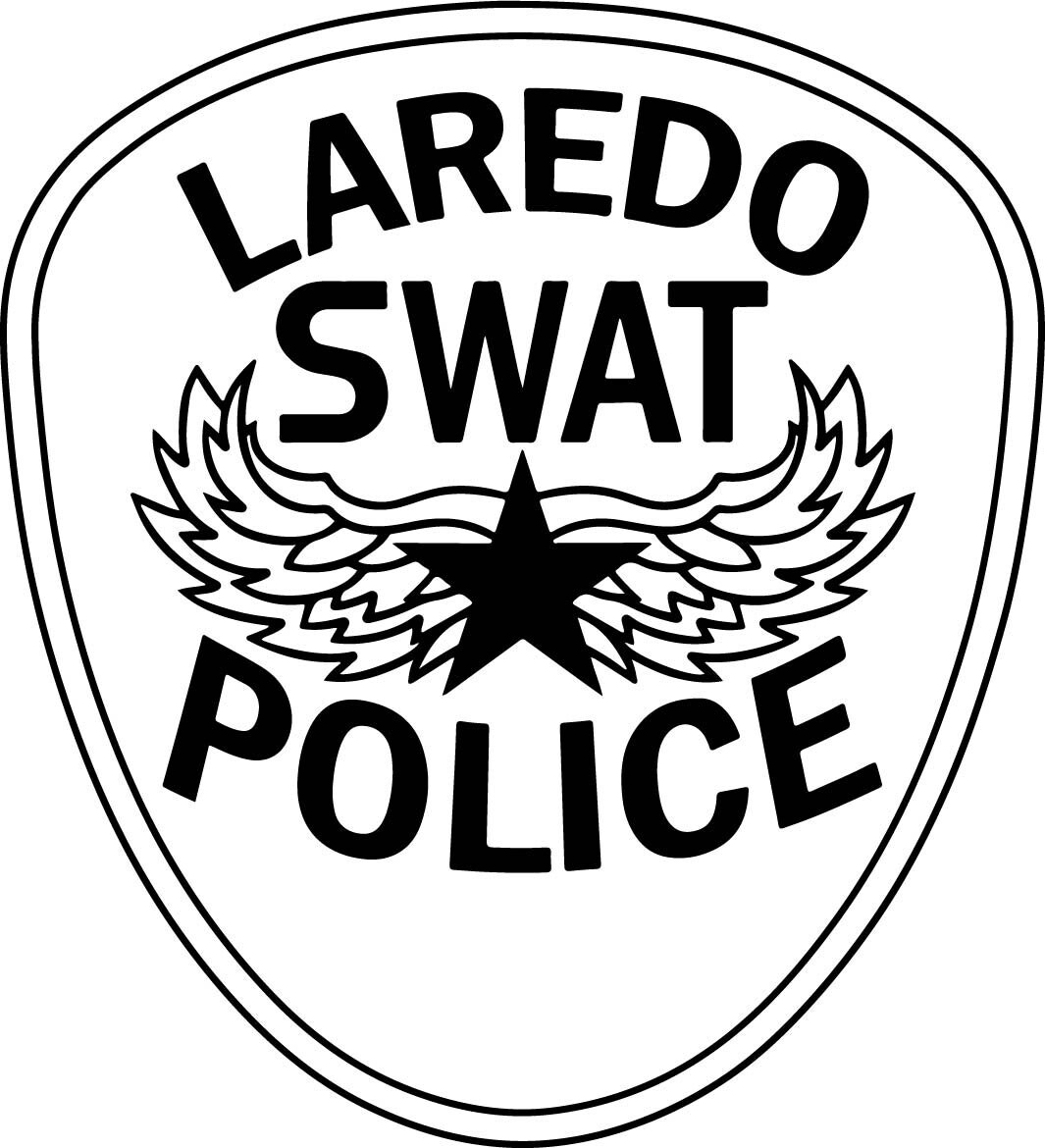 Laredo Swat Police Patch Vector File Eagle, Badge, Black White, Svg ...