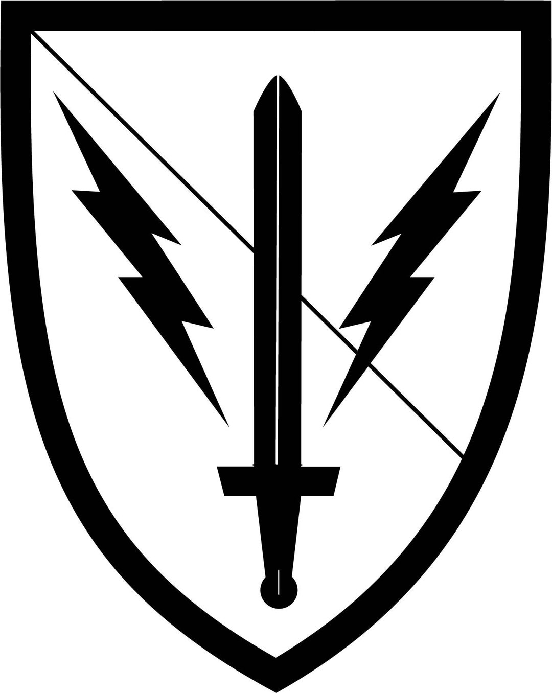 201st Battlefield Surveillance Brigade Patch Vector Badge Black White ...