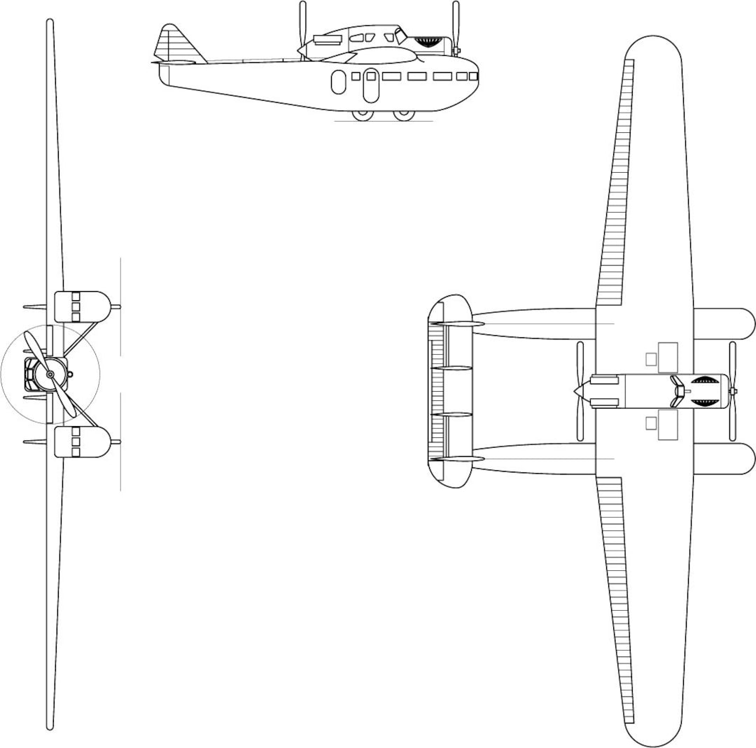 Bleriot 125 Badge, Black White, Svg, Outline, Cnc Cut, Laser Cut ...