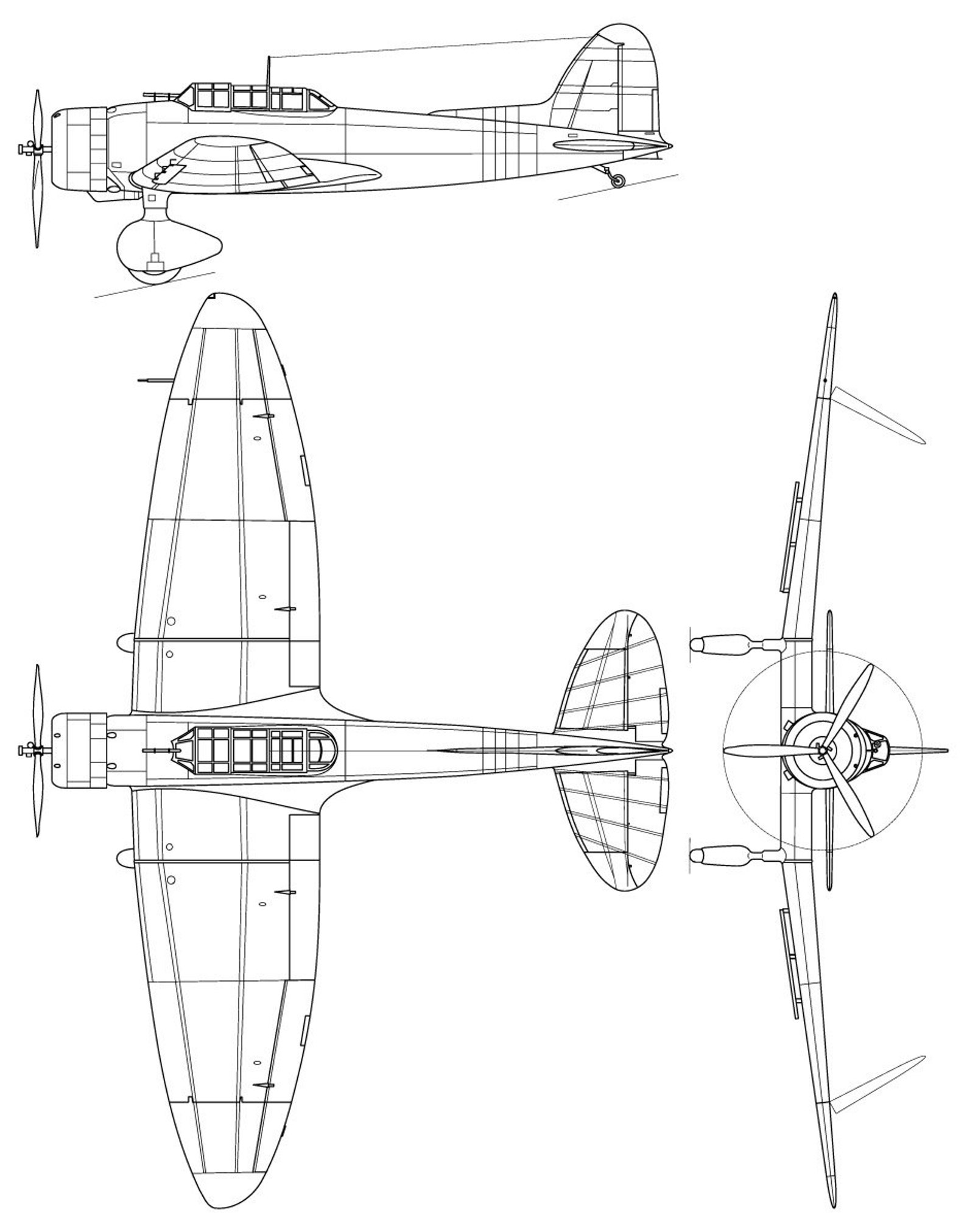 Aichi D3A1 Val Svg Vector File Black White, Helicopter, Jet, Line Art ...