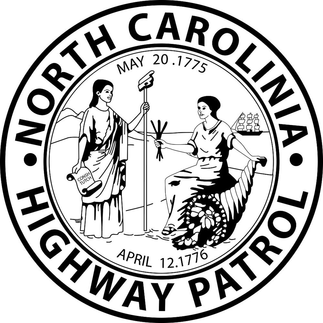 North Carolina Highway Patrol Round Badge, SVG, Vector, DXF, CNC ...